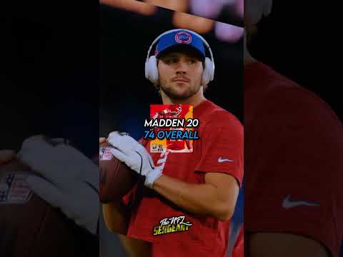 Josh Allen's Madden Ratings Throughout The Years #shorts