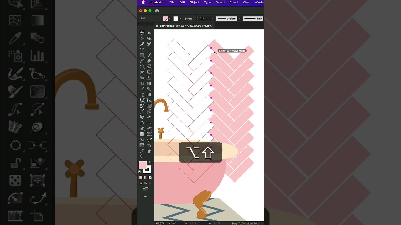 How to make a #herringbone #pattern! #designtips #designprocess #adobeillustrator #shorts