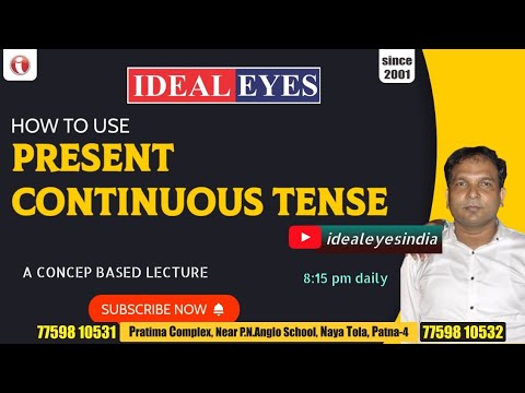 ๐ Master Present Continuous Tense | Live English Grammar Class by Shakeel Sir | Ideal Eyes Patna