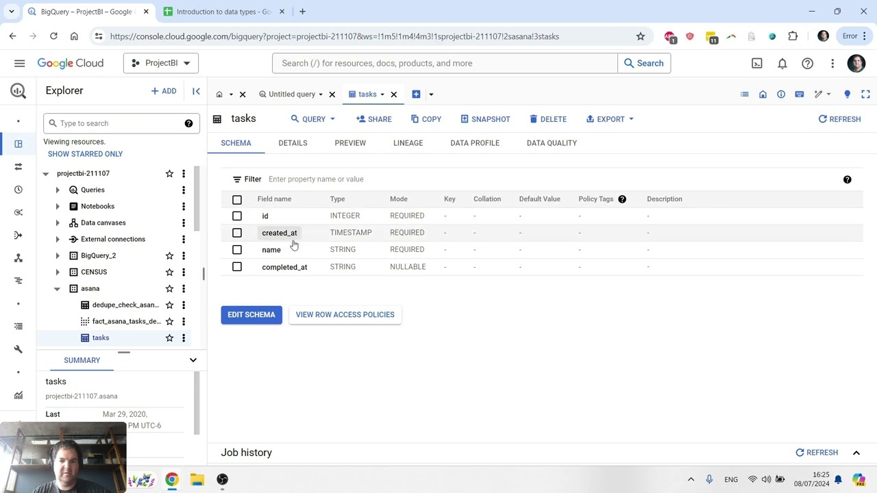 Introduction to Data Types (string, date, datetime, integer, float, & boolean)