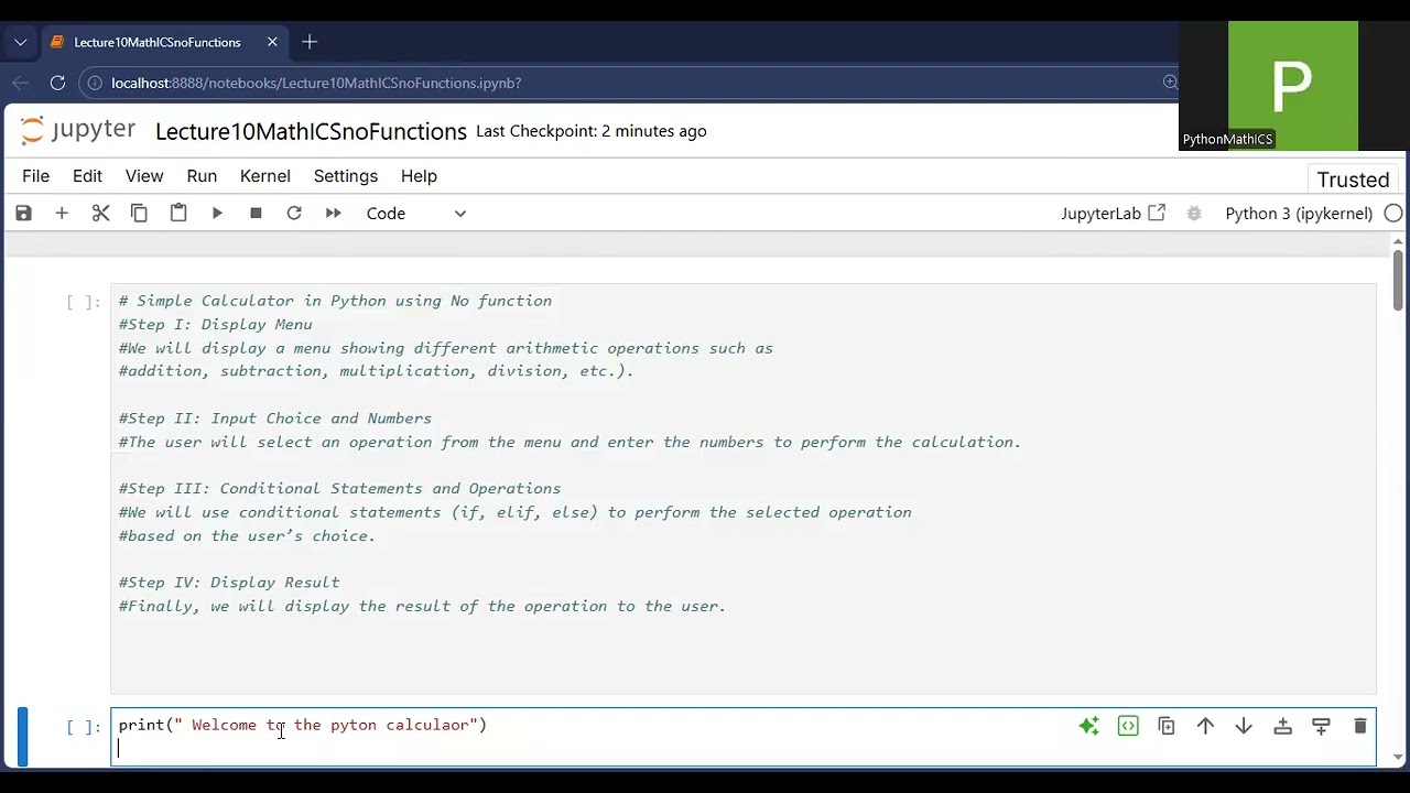 Python Calculator Project 🔥 | Build Arithmetic Calculator in 15 Minutes (Beginner Friendly) Lect 10