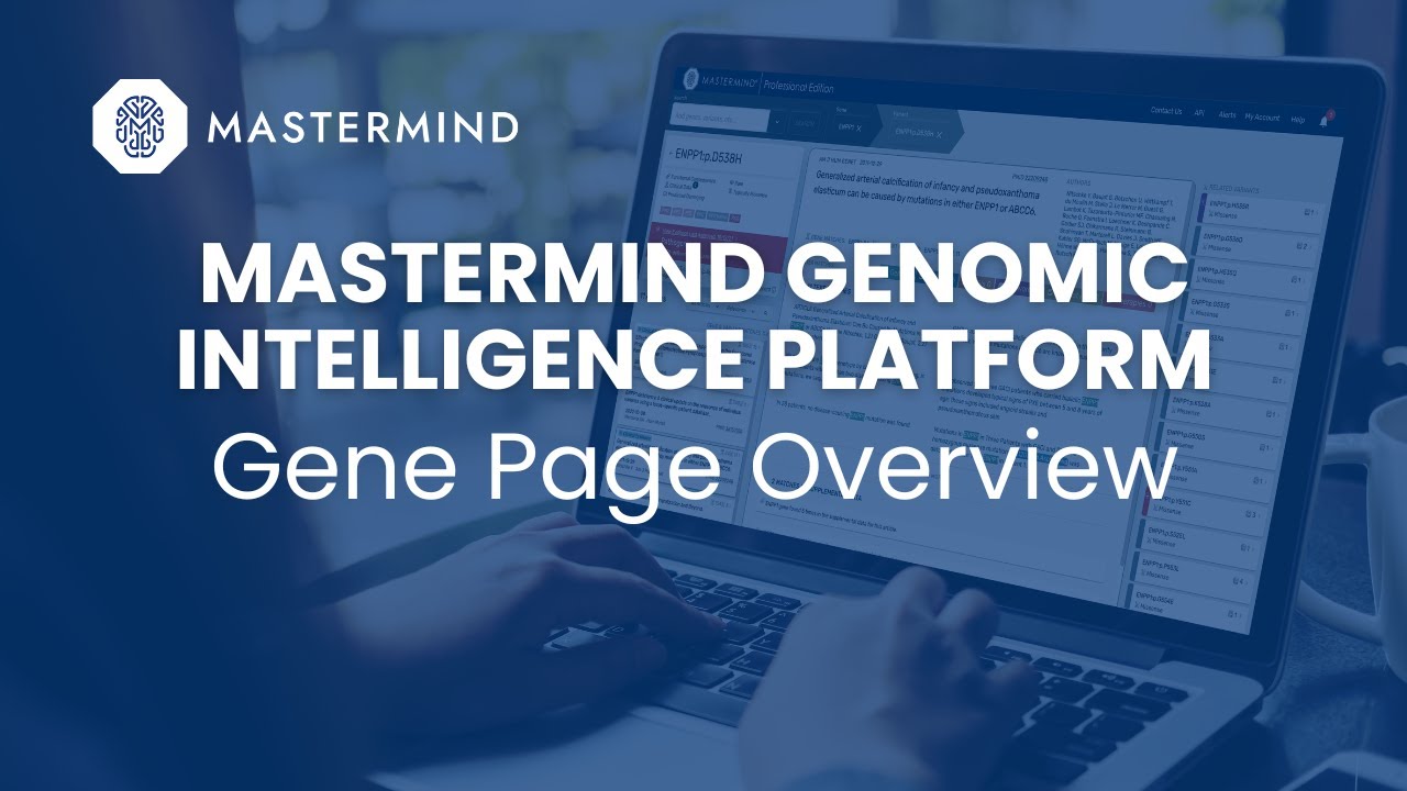 Mastermind Genomic Intelligence Platform: Gene Page Overview