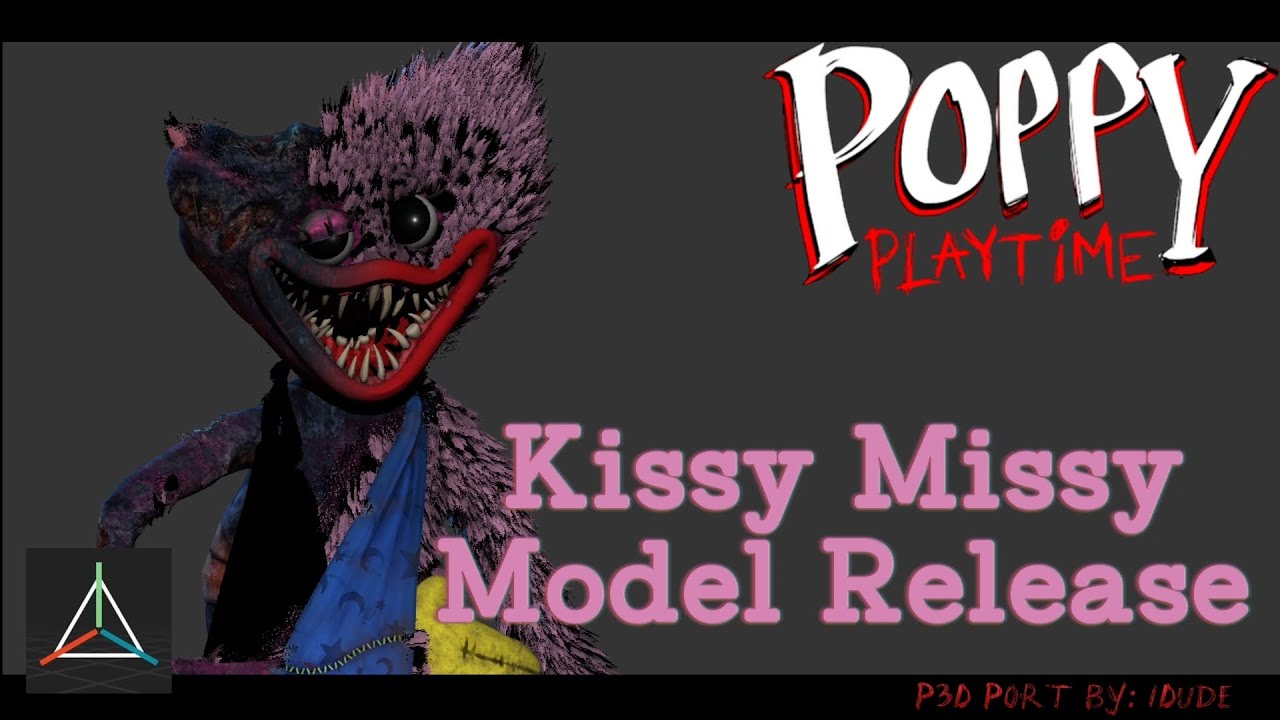 [PP/P3D]‼️Injured Kissy Missy Poppy Playtime Chatper 4 Prisma3D Model Release✅️⬇️ || @iDudeP3D