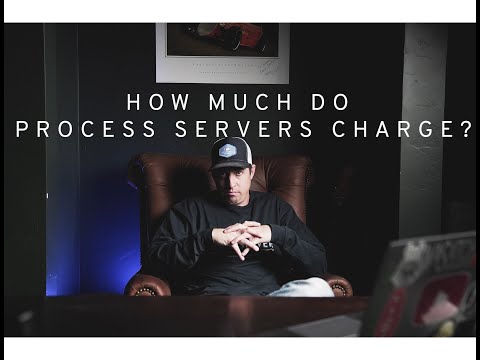 How much MONEY do process servers charge?