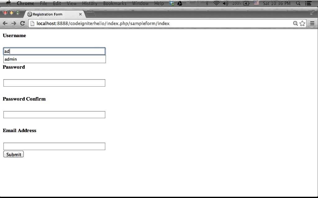 CodeIgniter Form Repopulating