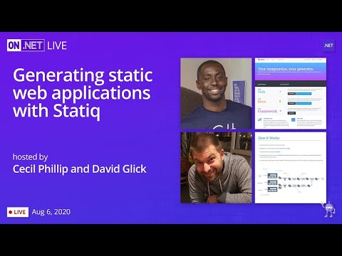 On .NET Live - Generating static web applications with Statiq