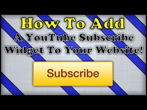 How To Add A YouTube Subscribe Widget On Your Website! (Weebly)