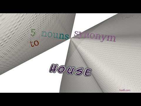 house - 8 nouns synonym to house (sentence examples)