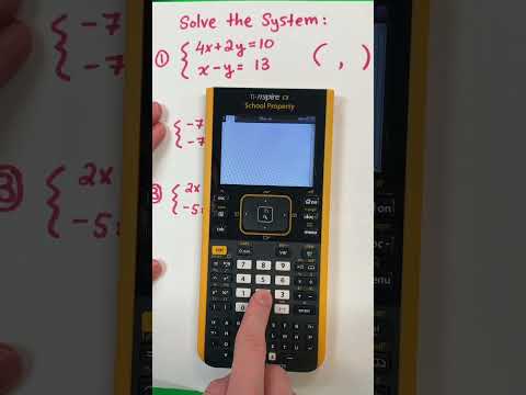 Calculator CHEAT!!! 😱 Solve ANY System of Equations in Under 30 Seconds! 🧠🥳 #math #maths #cheat