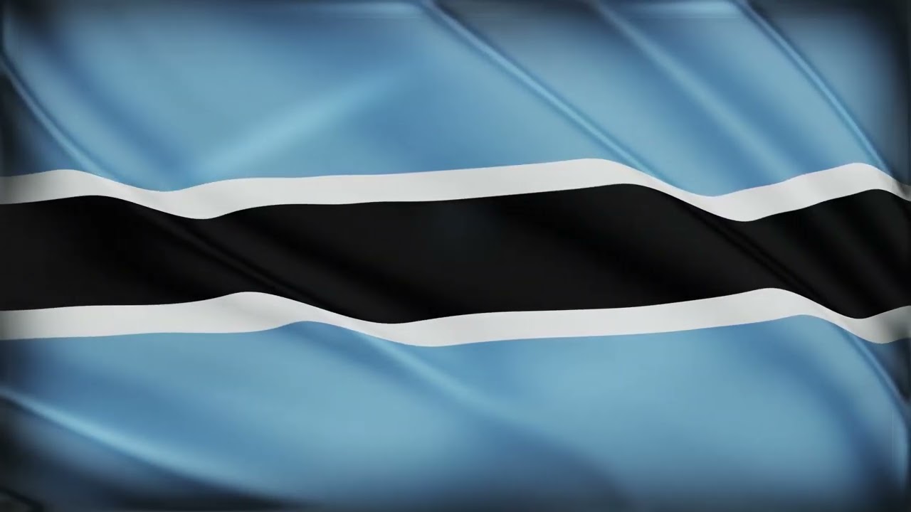 Botswana Flag Waving Botswana Flag Background Video