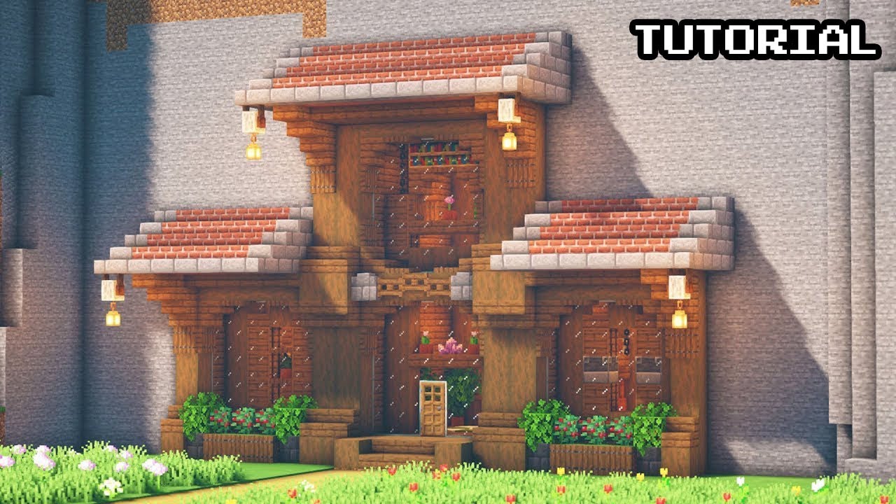 Minecraft : How to build a Cozy Survival Mountain House Tutorial 🪑 (#1 ...