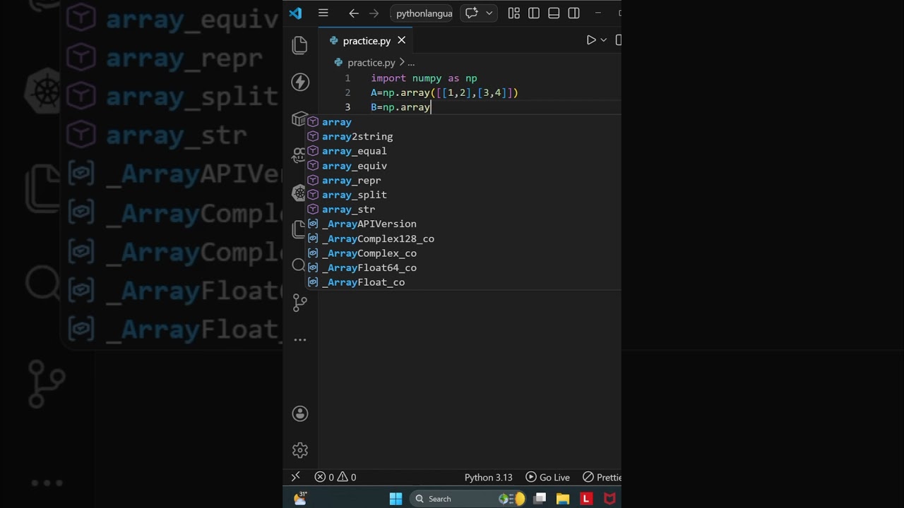41 Python Program to multiply 2 matrices #multiplicationofmatrices #python #coding #matrices