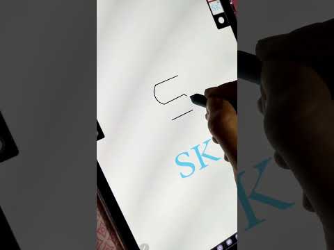 SK LOGO #logodesign #logo #shortsfeed #calligraphy
