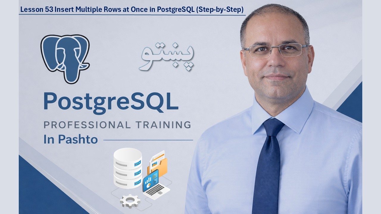 Lesson 53: Insert Multiple Rows at Once in PostgreSQL Step by Step