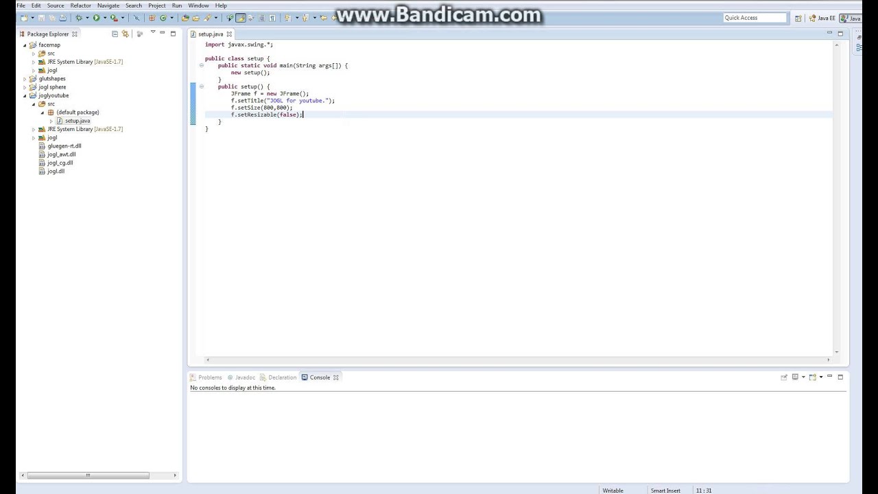3D graphics in Java - Beginning code.