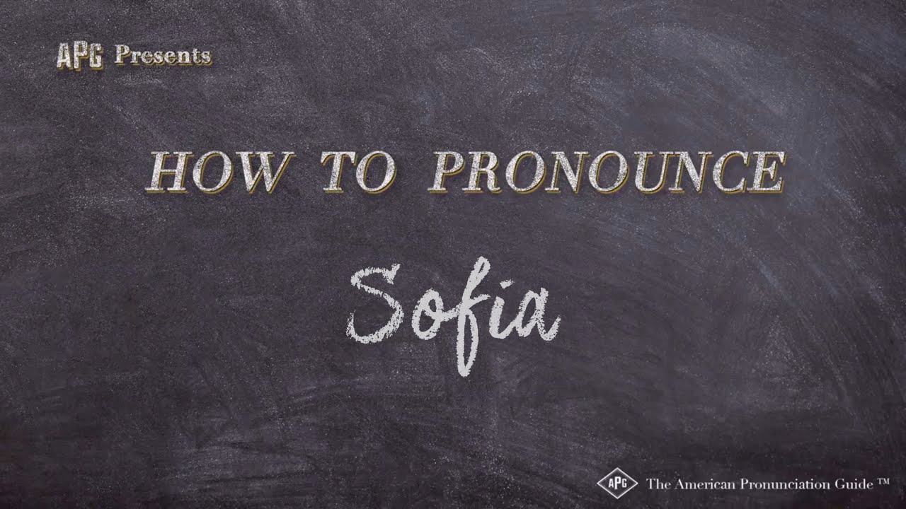 How to Pronounce Sofia (Real Life Examples!)