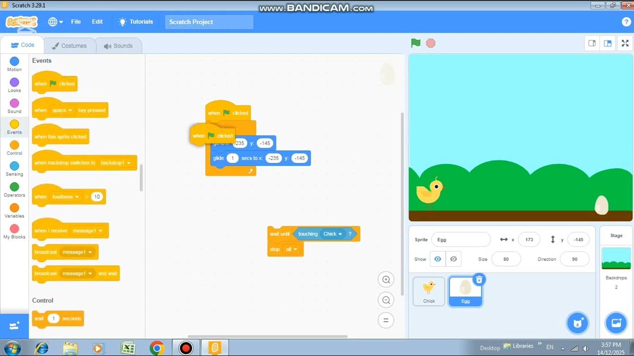 Make a Chicken 🐤Jump Game in Scratch – Easy Step by Step!🤫