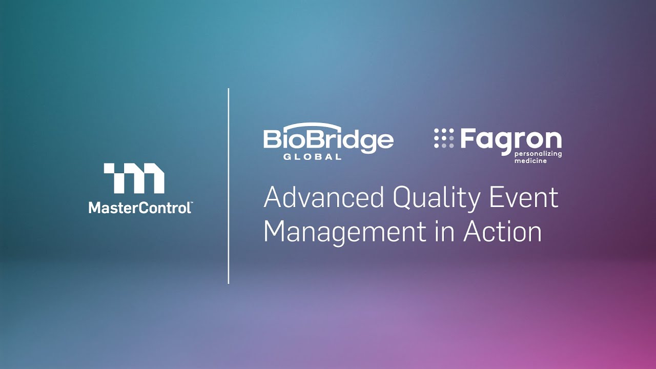 MasterControl Advanced Quality Event Management in Action