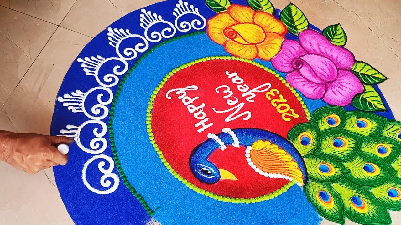 Happy New Year RAngoli Muggulu 2023 - Blouse Designs