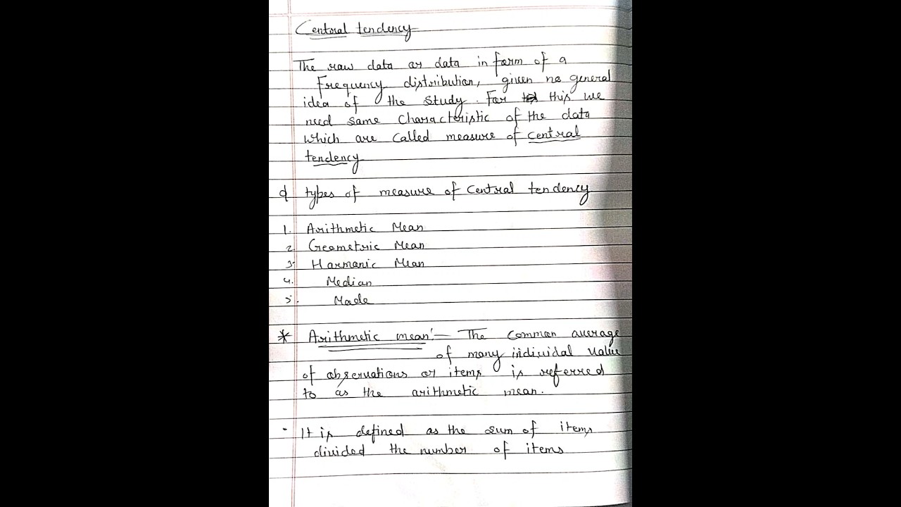 #Central tendency (mean, median,mode)