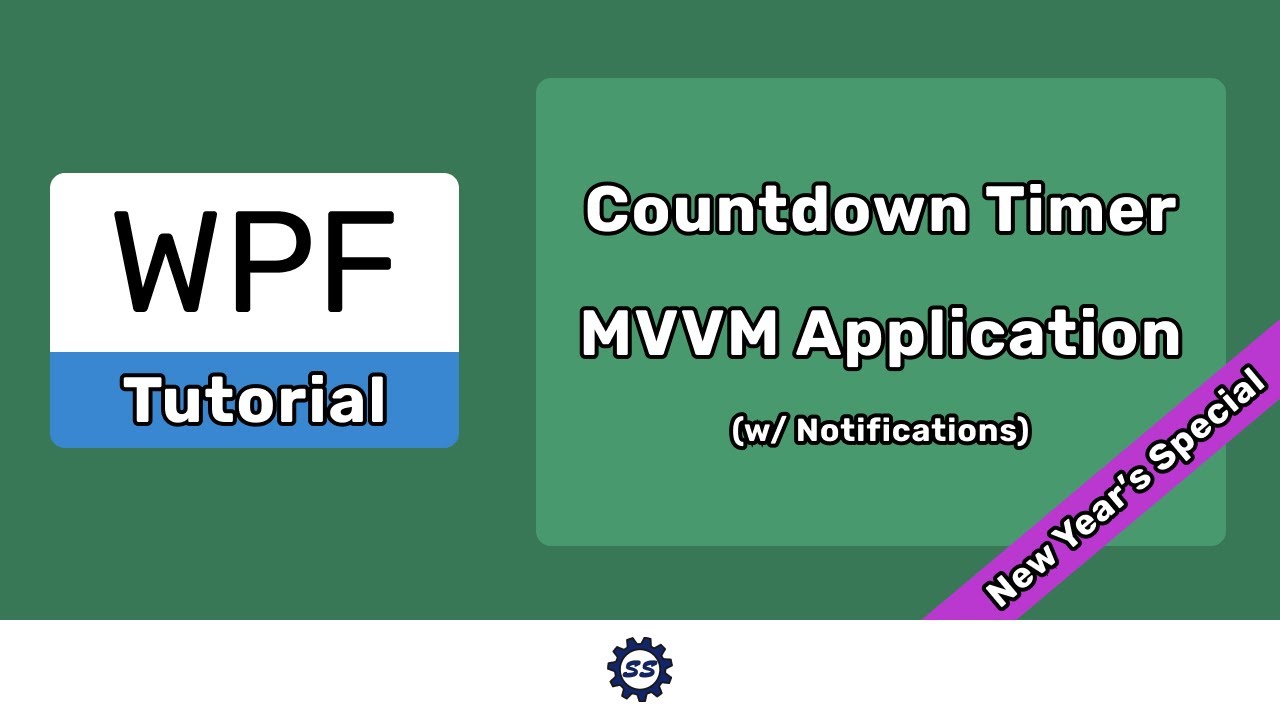 Build an MVVM Countdown Timer w/ Notifications (NotifyIcon) - EASY WPF (.NET CORE)