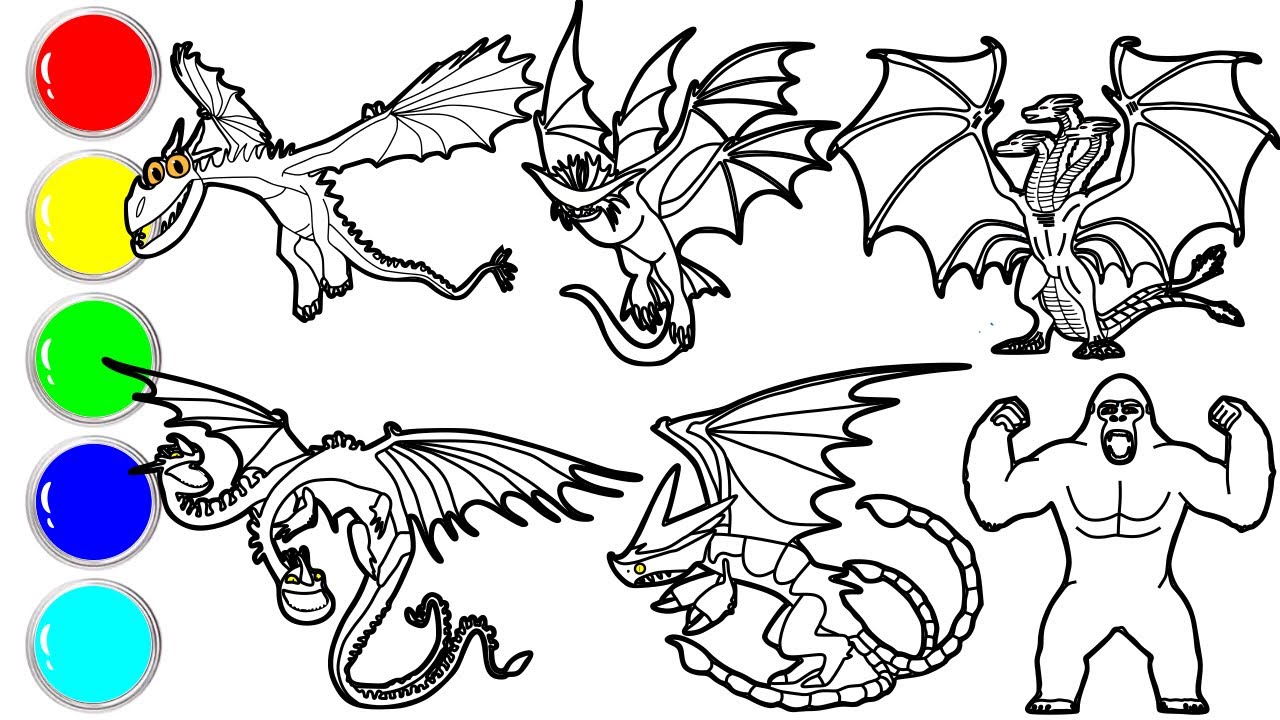 Draw Dragons & Amazing Creatures in Minutes! Hookfang, Cloudjumper, King Ghidorah, Barf & Belch