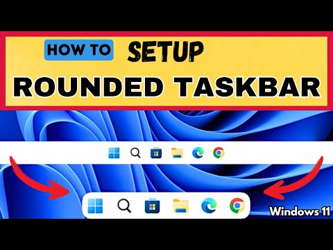 How to create rounded taskbar on windows 11 | Видео