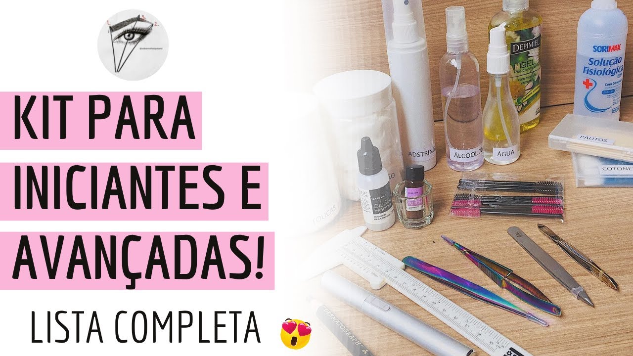 Materiais Necessários no Design de Sobrancelhas (Lista Completa Atualizada)