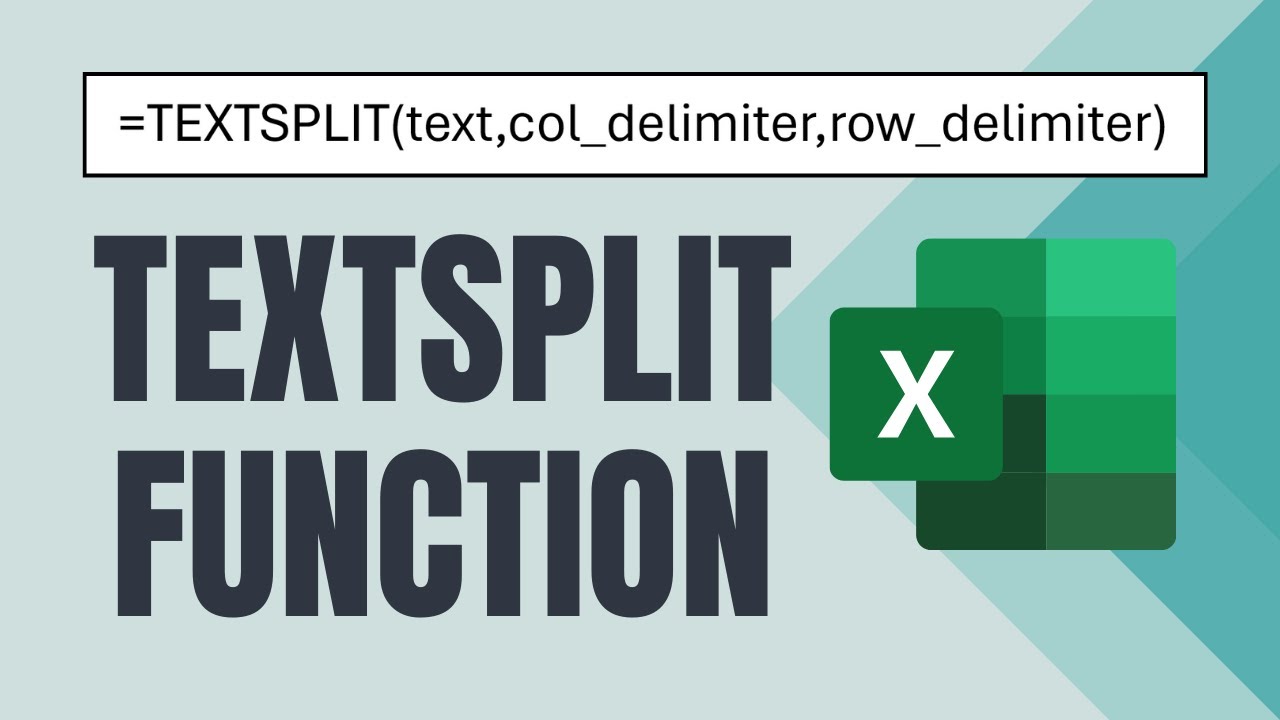 Splitting Text In Excel Using The TEXTSPLIT Function | Office 365