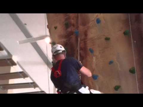 Chris Perry Adventure HQ obstacle challenge final rock climb