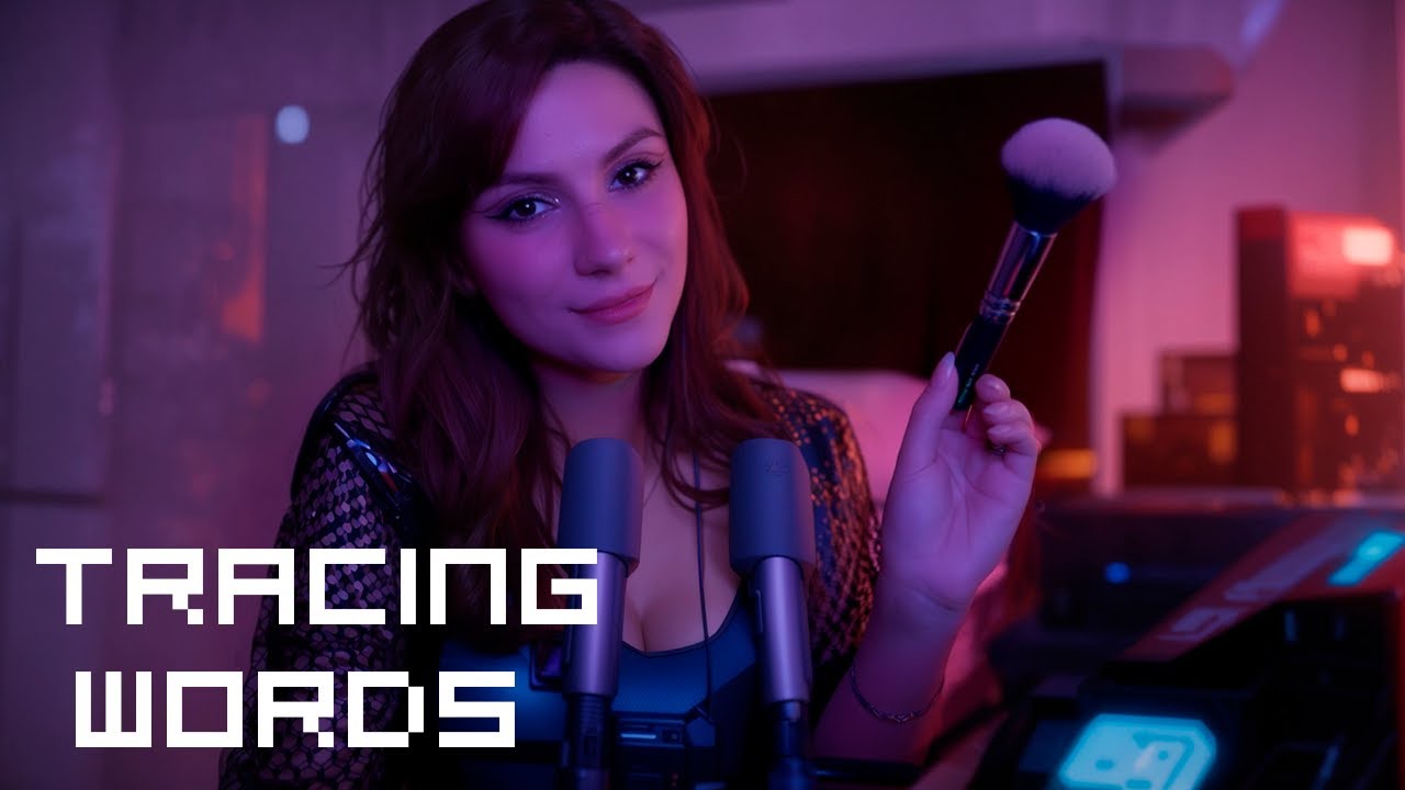 ASMR Tracing Words / Guess the Word 💎 Whisper, Tongue Clicking