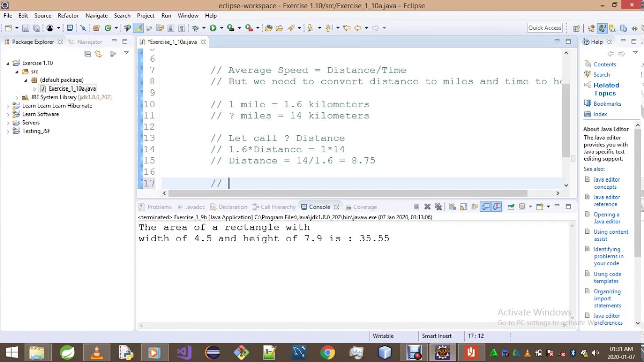 Introduction To Java Programming Exercise 1 10a