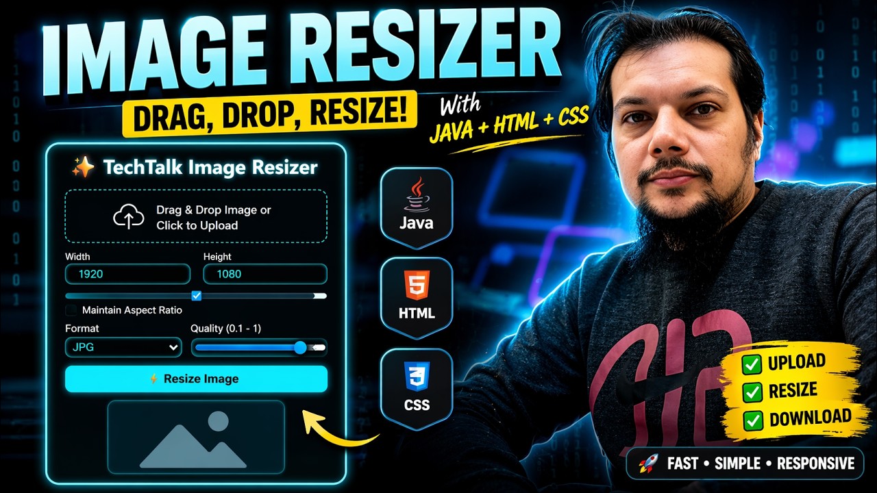 Create Free Image Resizer | HTML, CSS, JAVASCRIPT