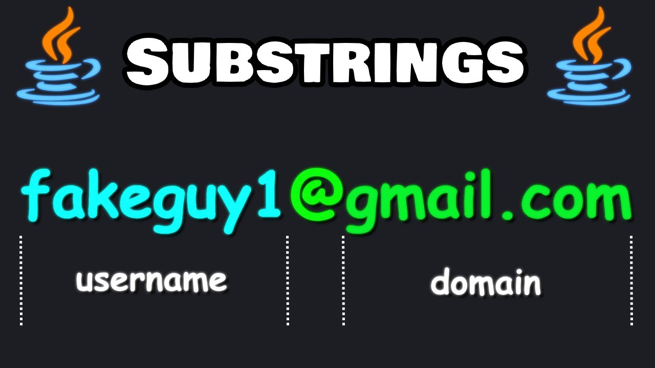 Java substrings are easy! 📧