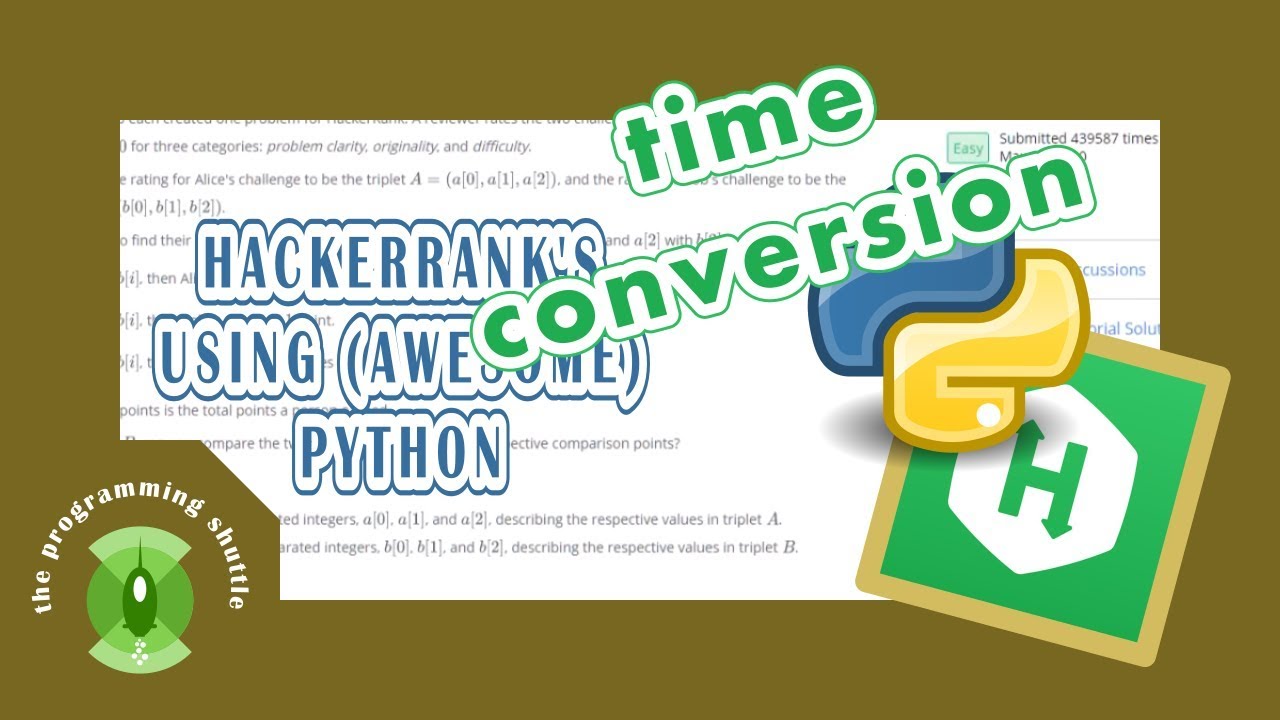hackerrank's Time Conversion explanations using python