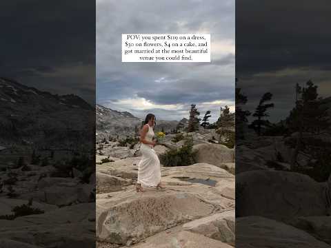 Okay but the end is what really made the elopement 🥹 #elopement #adventureelopement #wedding
