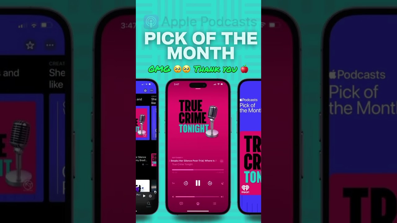 True Crime Tonight is Apple Podcasts pick of the month!! Thank you!