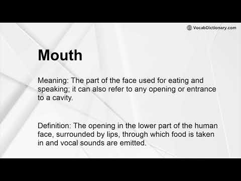 Mouth Meaning