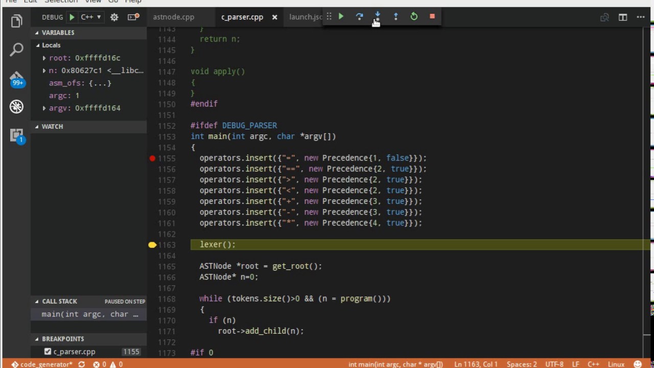 vscode debug in linux with gdb