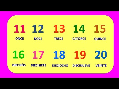 Spanish Numbers 11 - 20 | Números en Español
