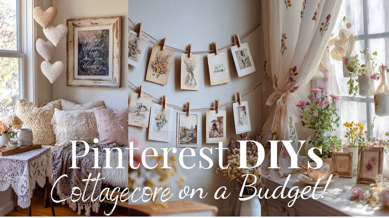 Pinterest DIYs: Cottagecore Home Decor for Any Budget
