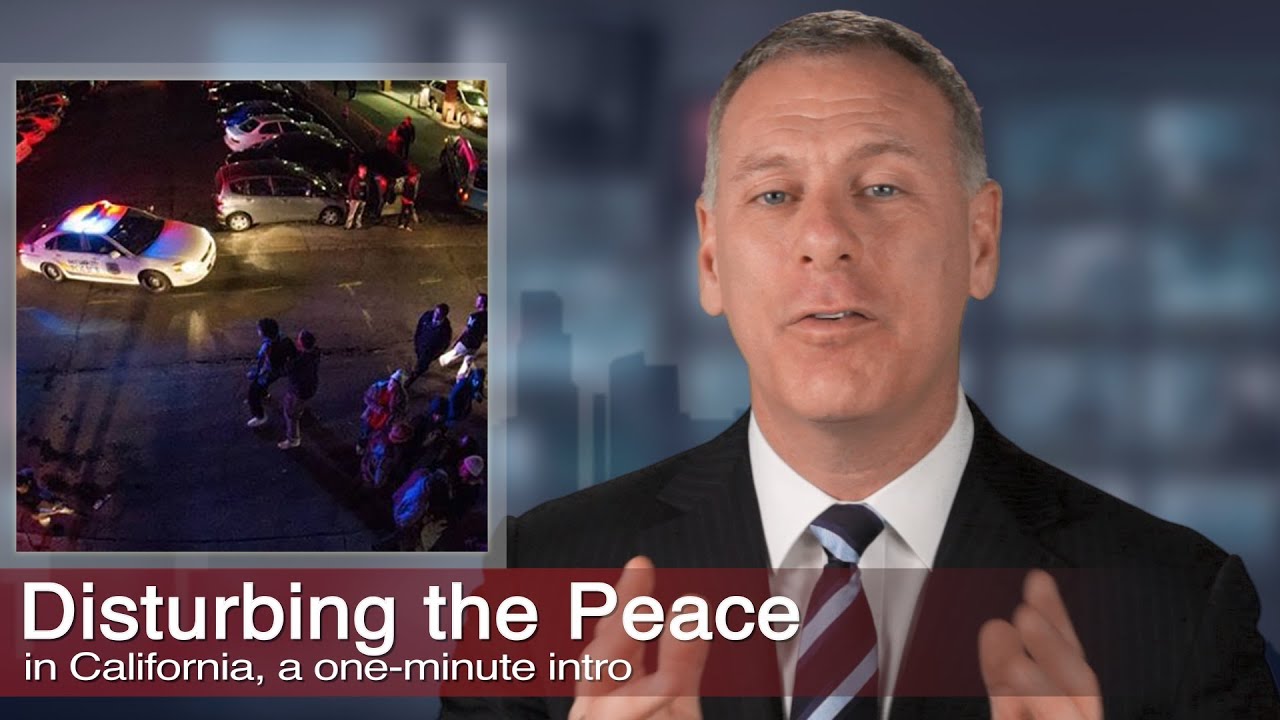 Los Angeles Disturbing The Peace Criminal Defense, Kraut Law Group