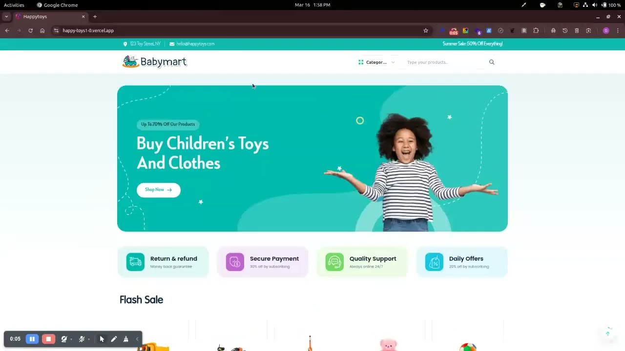 Modern Toy Store Website Template | Angular + Tailwind CSS Business Website