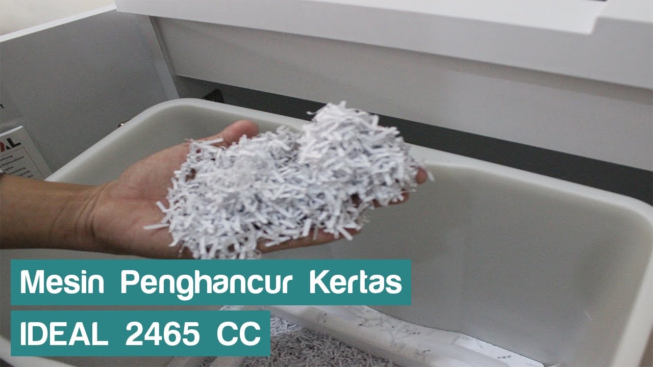 Cara Menggunakan Mesin Penghancur Kertas IDEAL 2465 CC
