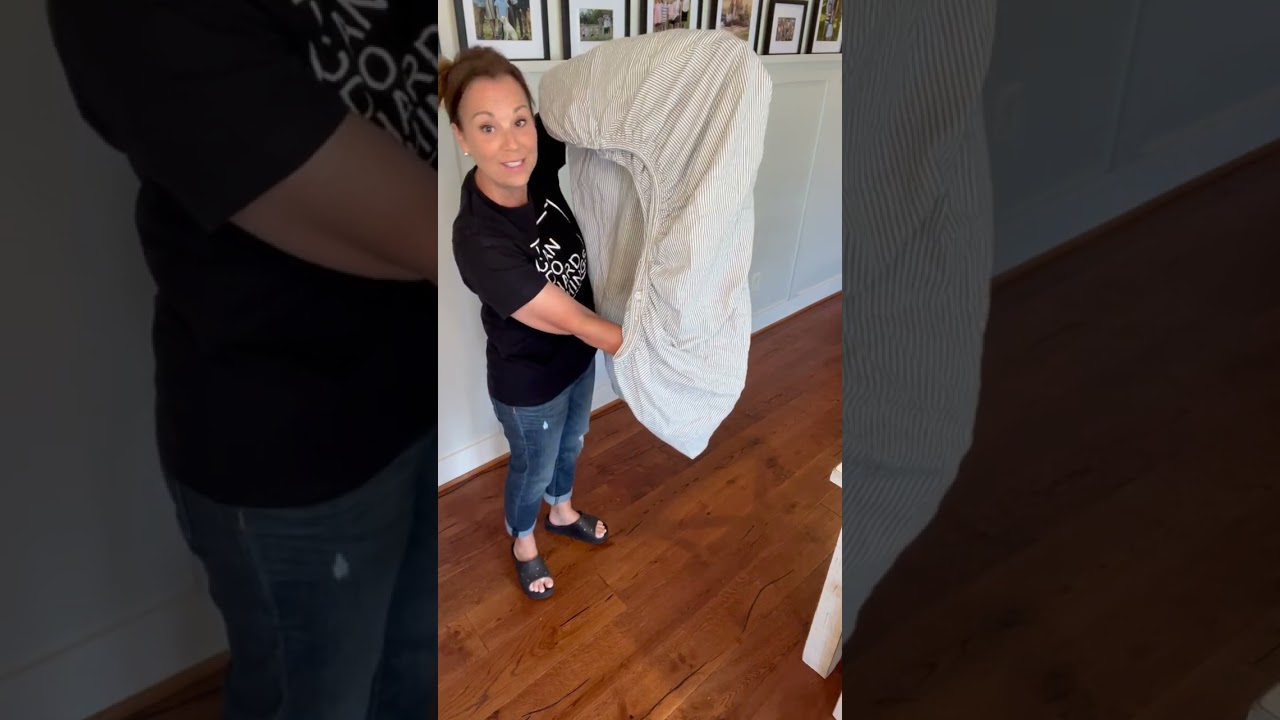 How to easily fold a fitted sheet | Folding sheets | Easy Step by step instructions on folding sheet