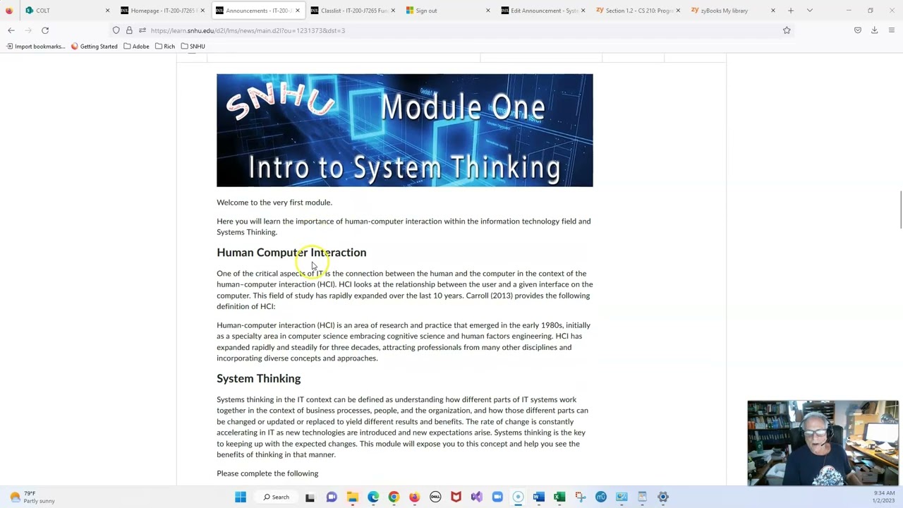 IT 200 Module One Information