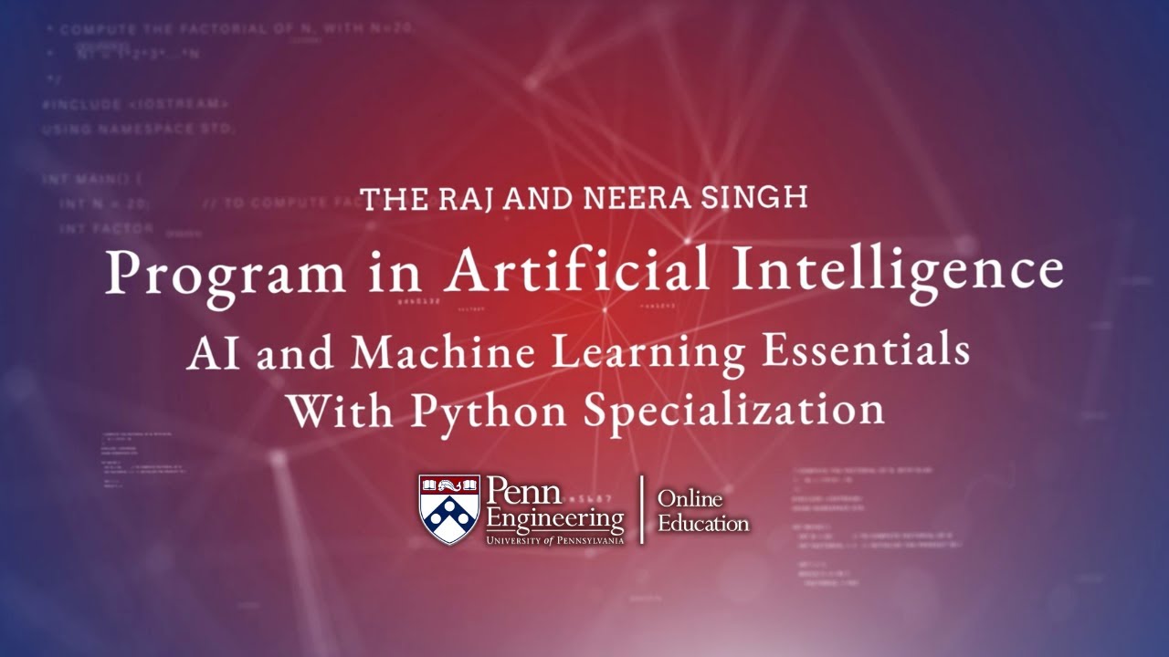 NEW Specialization: Artificial Intelligence & Machine Learning Essentials with Python