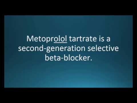 How to pronounce metoprolol tartrate (Lopressor) (Memorizing Pharmacology Flashcard)