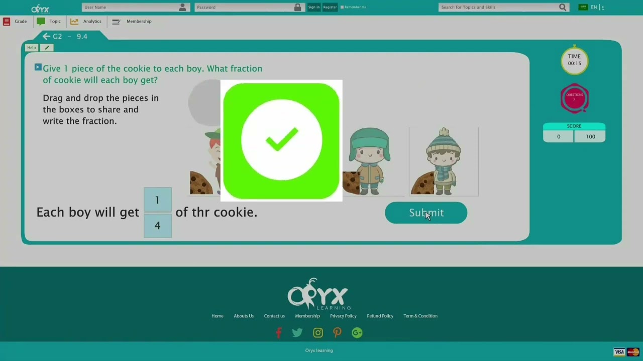 Oryx Learning - Interactive Math Program