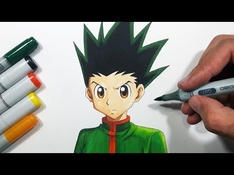 Tutorial: How To Draw Gon Freecs from Hunter X Hunter – Step By Step ...